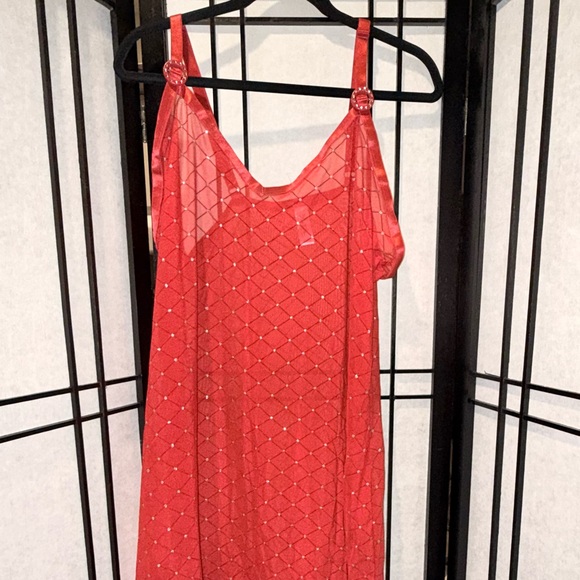 Delta Burke | Intimates & Sleepwear | Delta Burke Red Lingerie Sparkles ...